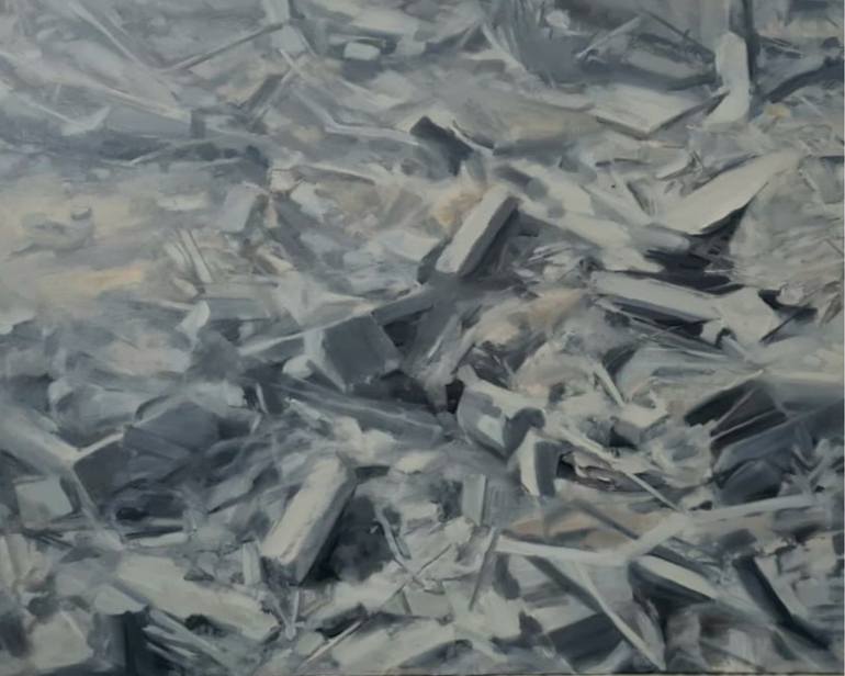 Fields Of Golgotha I Painting by Adrian Cojocaru | Saatchi Art