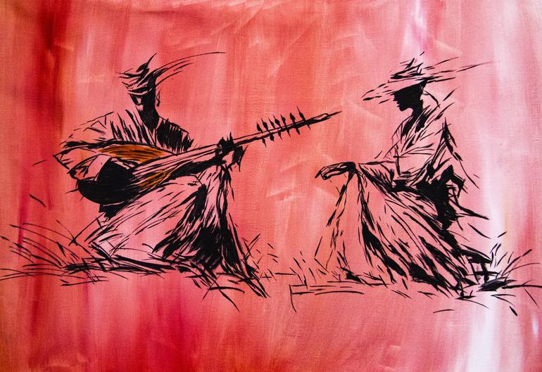 Isli and Tislit Painting by Othmane Elammouni | Saatchi Art