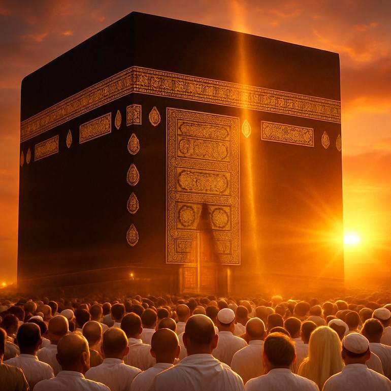 The Light of Kaaba – Eid Sunset Photography by Ankit Doi | Saatchi Art ...