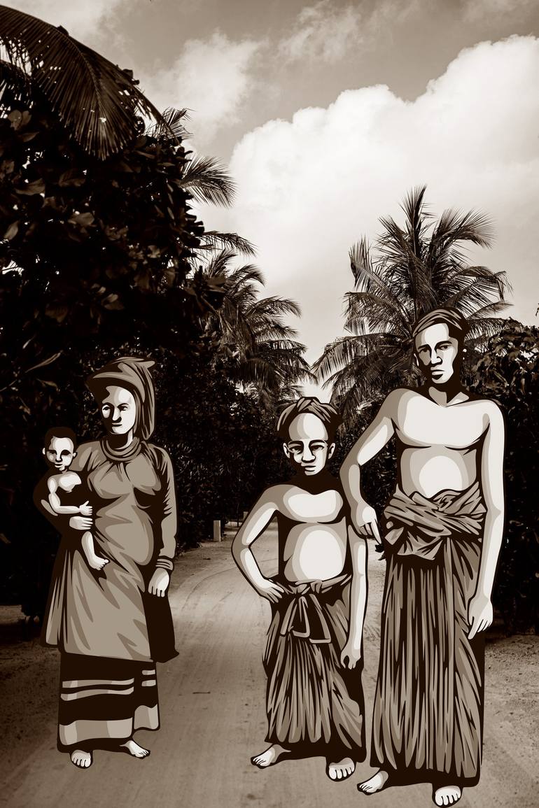 Castes Undone: Malebivians Reimagined. Drawing by Abdulla Yasir ...