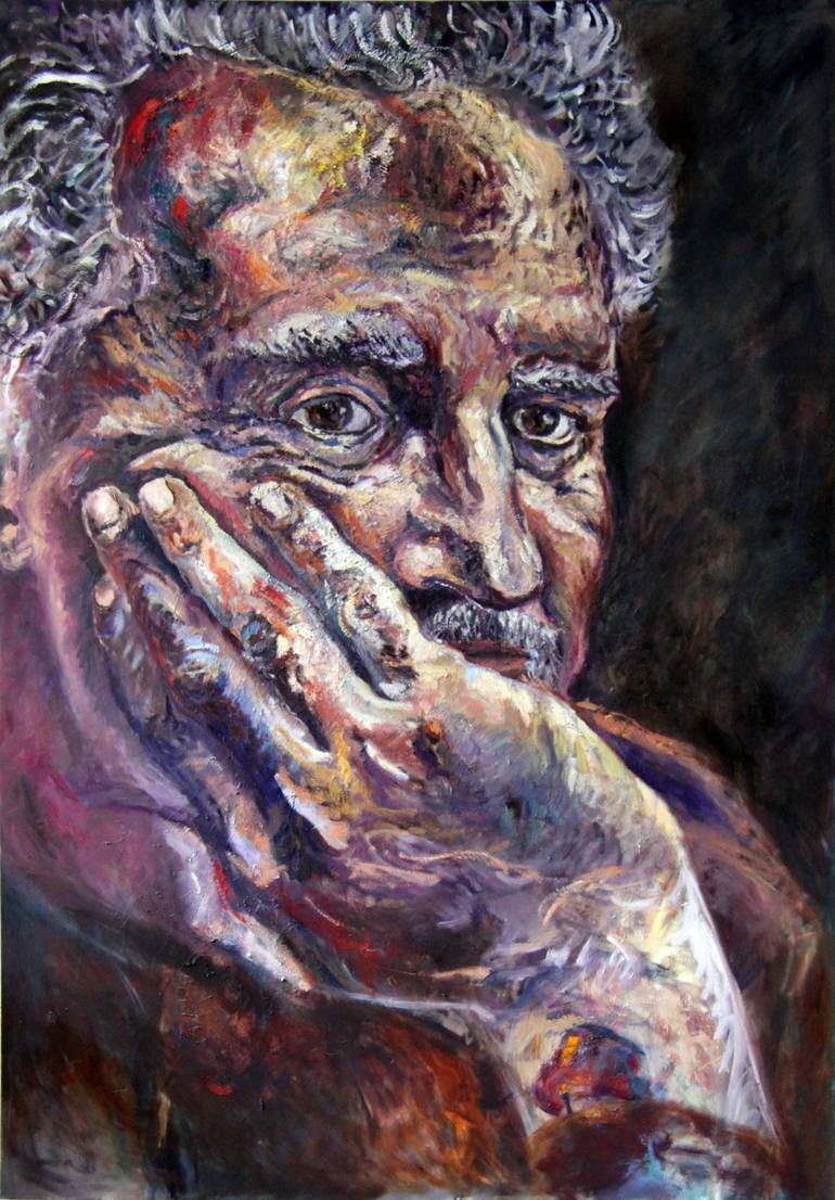 he was looking at ... Painting by Zoheir Hossein Javaheri | Saatchi Art