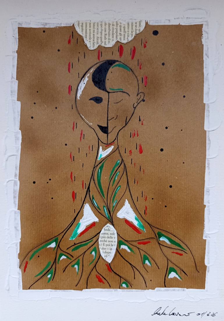 The mask Painting by Davide Laviano | Saatchi Art