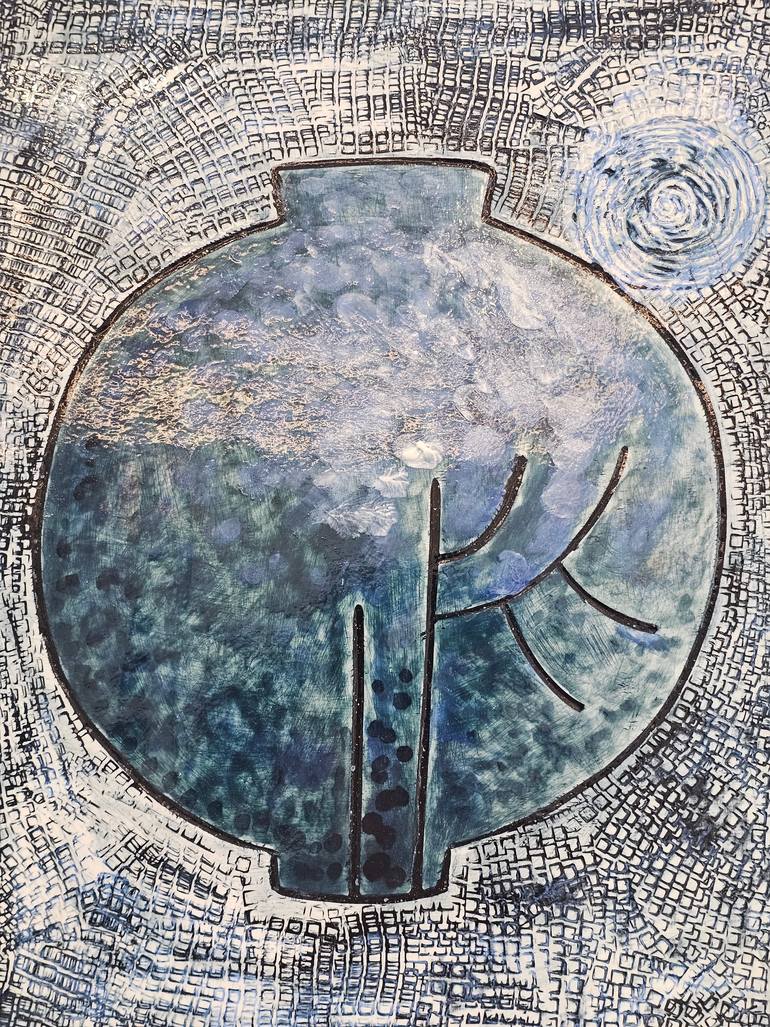 Blue Wind Vessel Mixed Media by Jion Tak | Saatchi Art South Korea