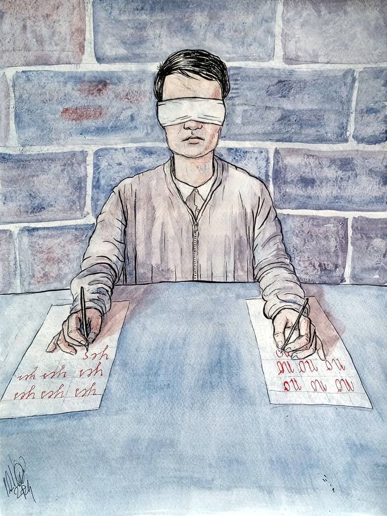 Free will Drawing by Paolo Floriano Beneforti | Saatchi Art