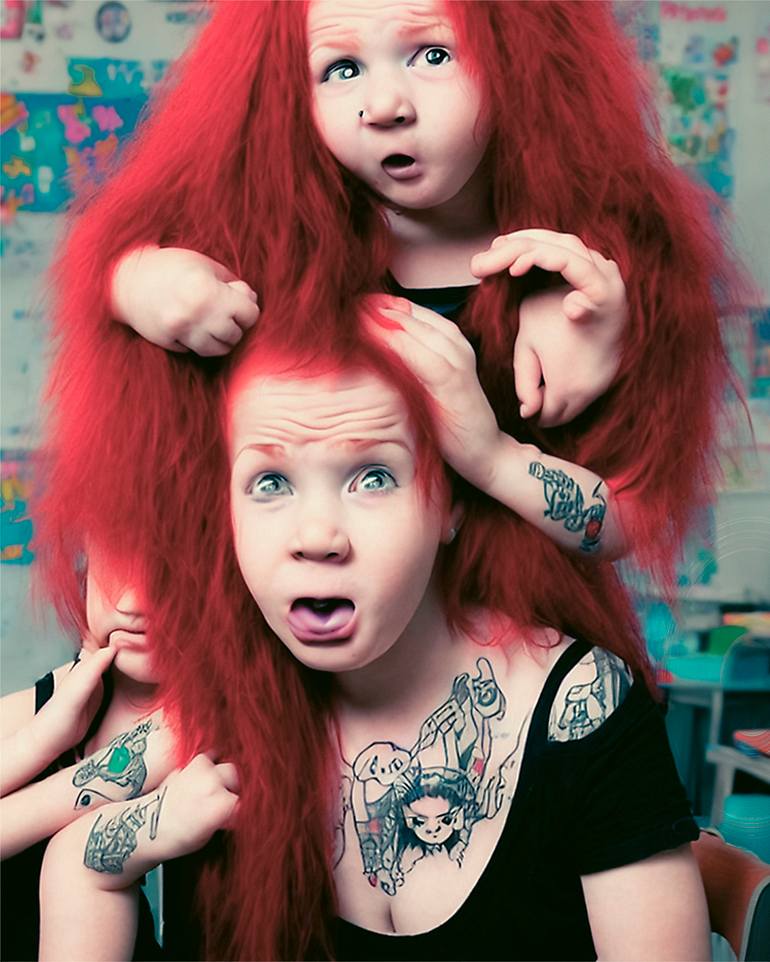 Creepy monster student at classroom Digital by Daniel Ferreira-Leites ...