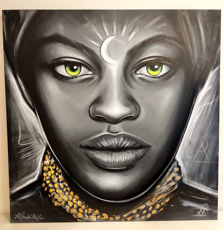 BLACK PANTHER Painting by Alfredo Maffei | Saatchi Art