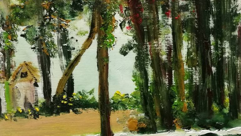 Stanley's house Painting by Oscar Posada | Saatchi Art
