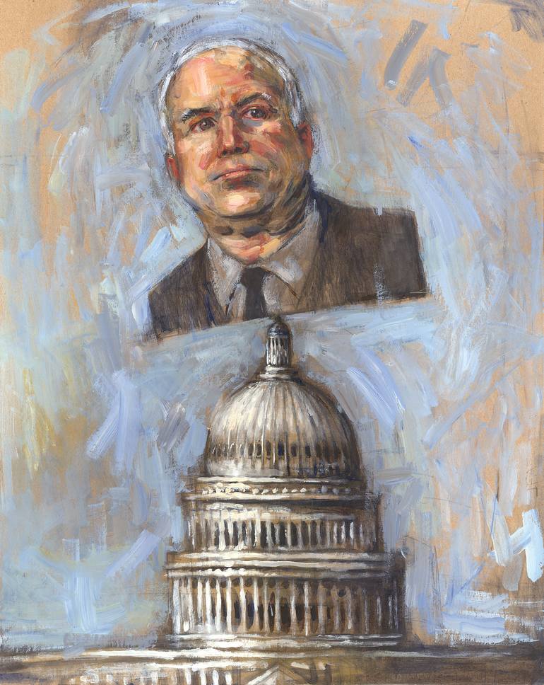 McCain Painting by Jeff Faerber | Saatchi Art