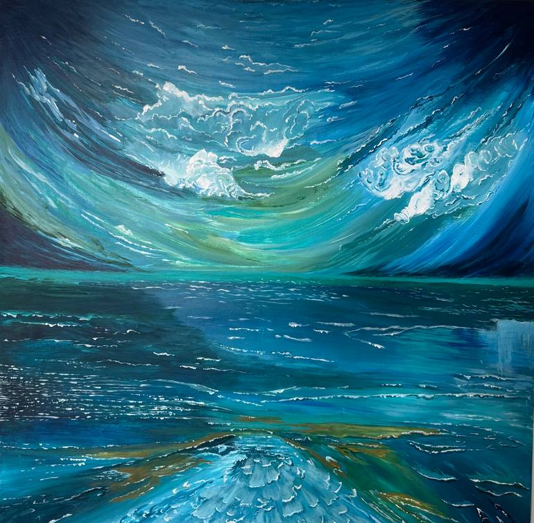 Ocean’s Symphony Painting by Proshat Portar | Saatchi Art