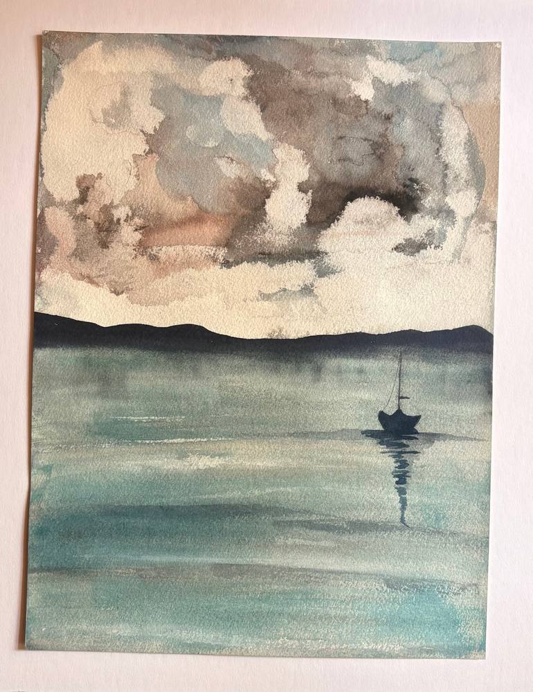 Angel Sky Painting by Kristie Cross | Saatchi Art