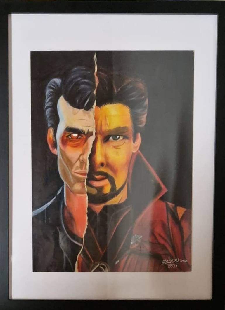 The Duality of Strange. Z.A /I (2022) Drawing by Zaid Art | Saatchi Art ...