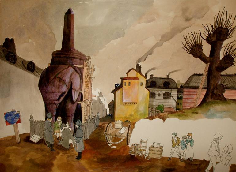 Les Miserables Drawing by mark brown | Saatchi Art