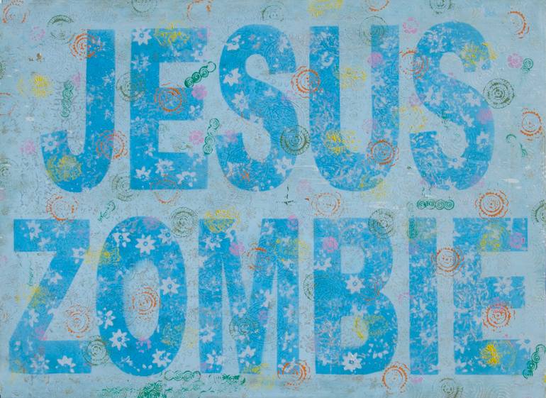 Jesus zombie (SOLD) Painting by Marc Janus | Saatchi Art