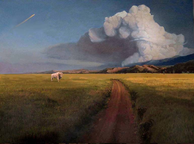 end of the road Painting by Michael Foulkrod | Saatchi Art