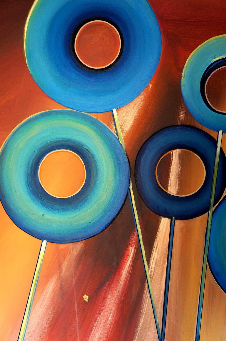 Zeros and One - Gashi Gashi Painting by Jacqueline Hammond | Saatchi Art