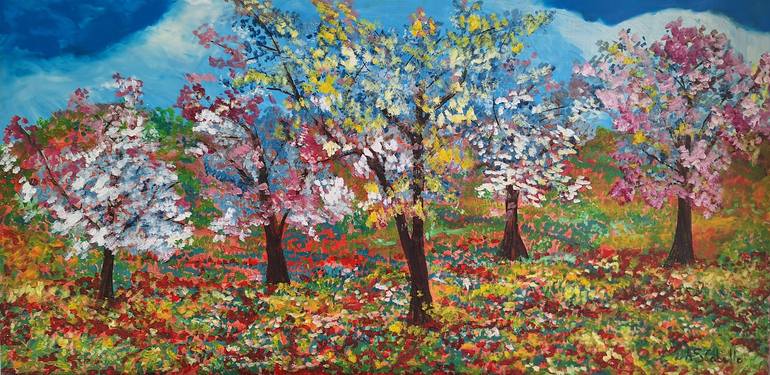 Una nueva primavera Painting by Antonio Sanchez | Saatchi Art