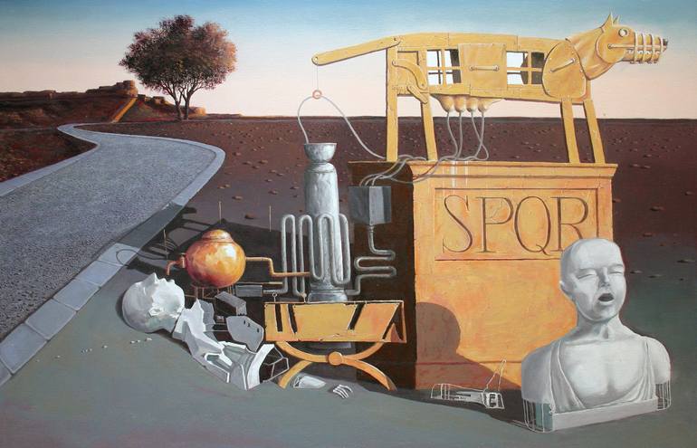 Romulus and Remus Painting by Valeriu Buev | Saatchi Art