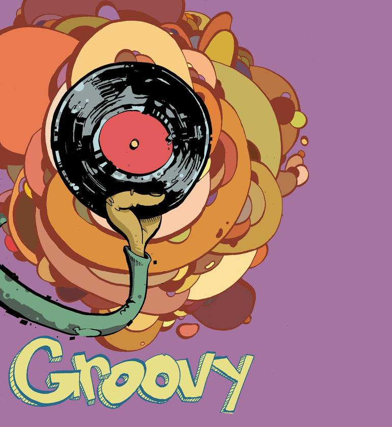 Groovy Drawing by Jose Ray | Saatchi Art