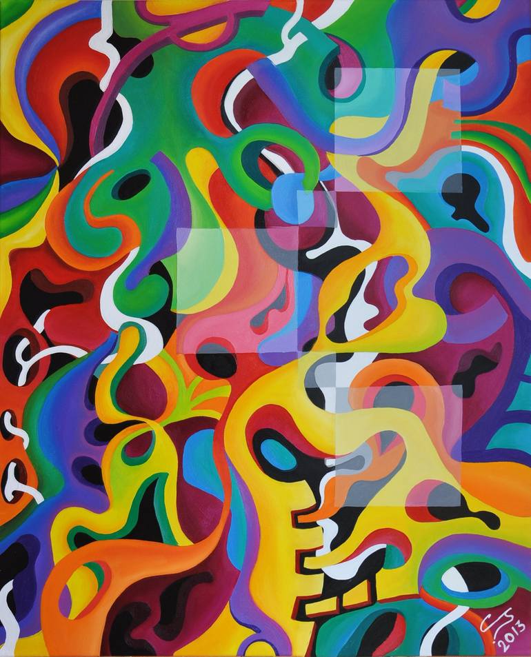 Dancing with Colors Painting by Coral Sanchez | Saatchi Art
