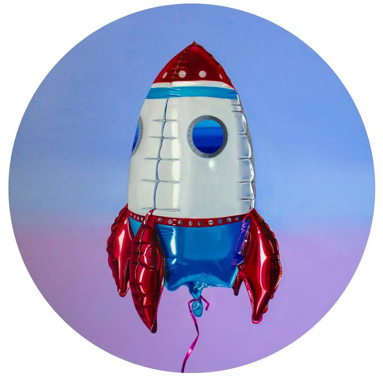 Rocket Painting by Marcela Montemayor | Saatchi Art