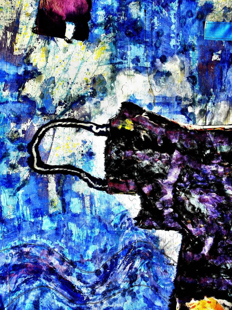 Blue Landscape Painting by Richard Tuvey | Saatchi Art