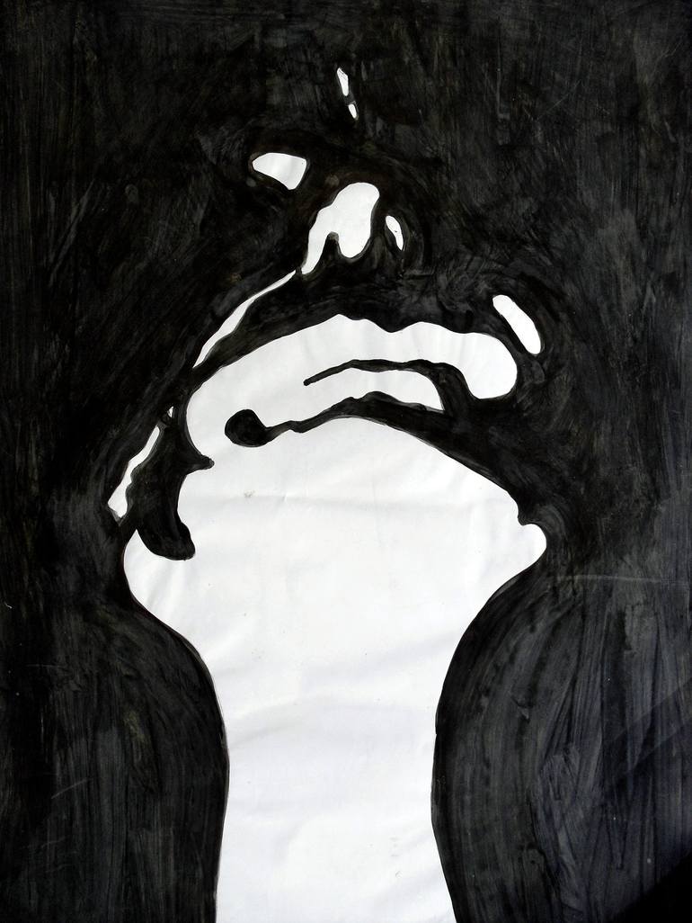 Distorted Image Of The Artist Drawing by Richard Tuvey | Saatchi Art