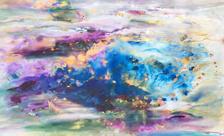 Morning Star Rising Painting by Bettina Madini | Saatchi Art