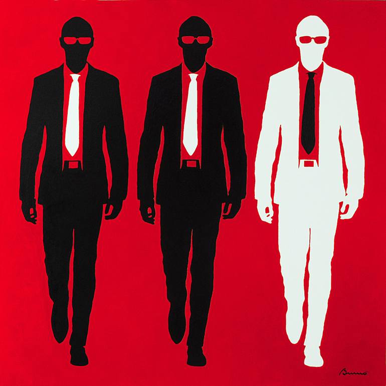 THREEMEN Painting by art galerie | Saatchi Art
