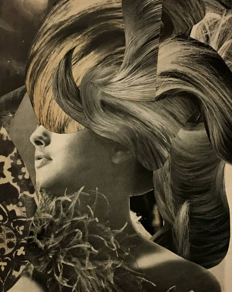 Queen of the Moon Collage by Russell C Smith | Saatchi Art