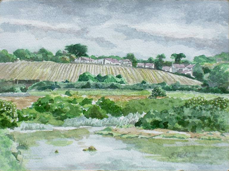 Hayle Estuary Rivermouth Penzance Painting by Johnny In The Clouds ...