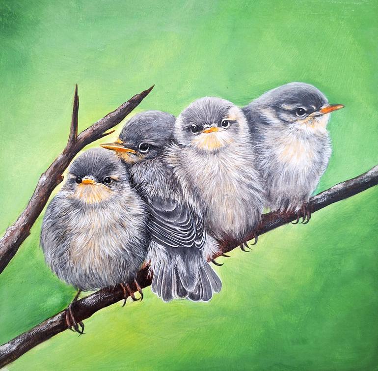 The Obstructionist Painting by Mireille Both | Saatchi Art