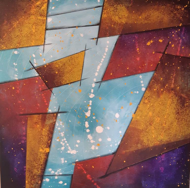 Fractured Echoes Painting by Jeremy Haynes | Saatchi Art