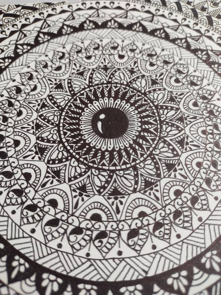 Kaliya Daman by Krishna Mandala Painting by Risha S Kar | Saatchi Art