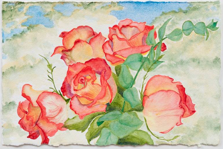Ani's Roses Painting by Joni Rose | Saatchi Art
