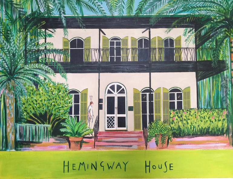 Ernest Hemingway House, Key West, Florida Painting by Clare Haxby ...