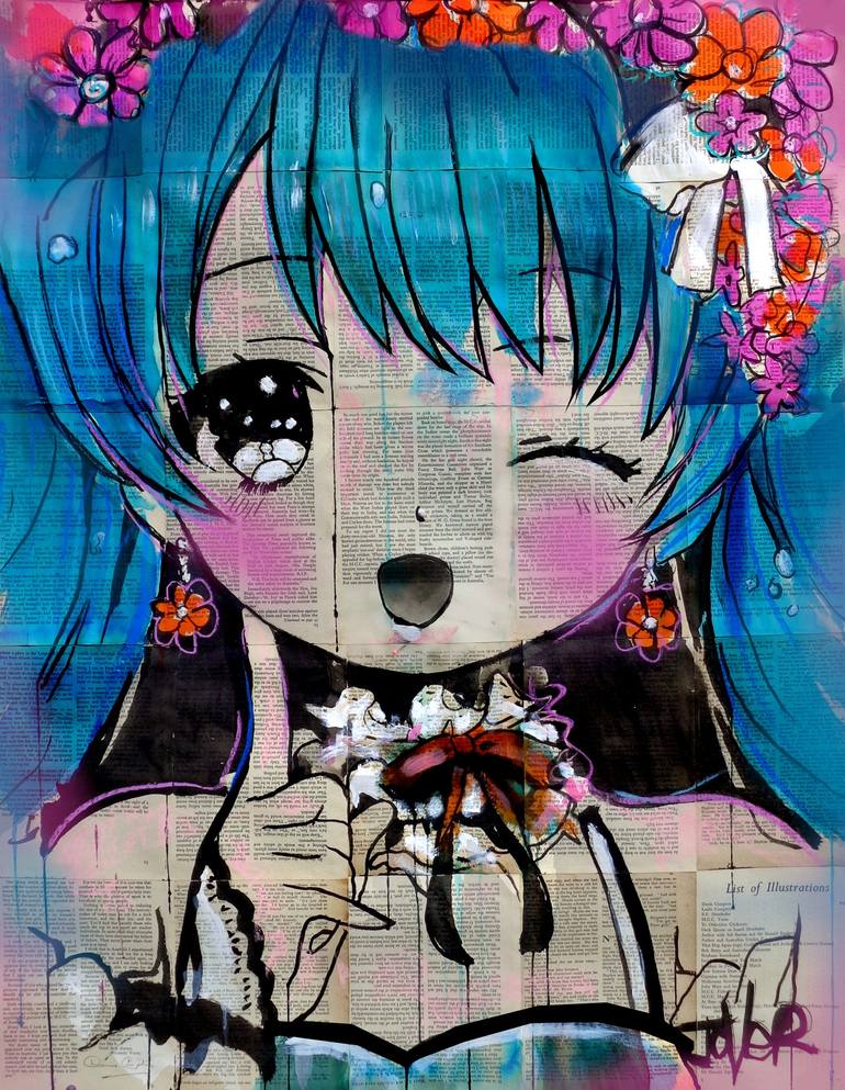 shibuya Drawing by LOUI JOVER | Saatchi Art