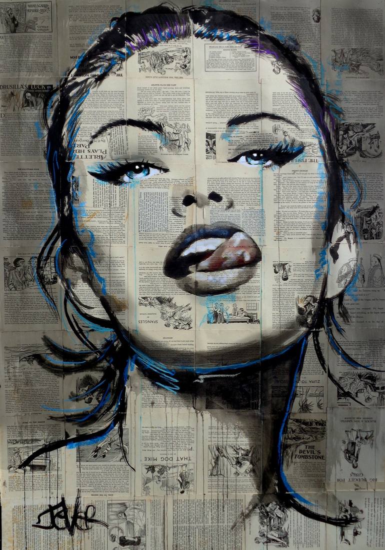 cheeky Drawing by LOUI JOVER | Saatchi Art