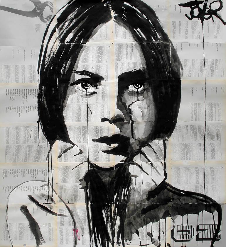 letting go Drawing by LOUI JOVER | Saatchi Art