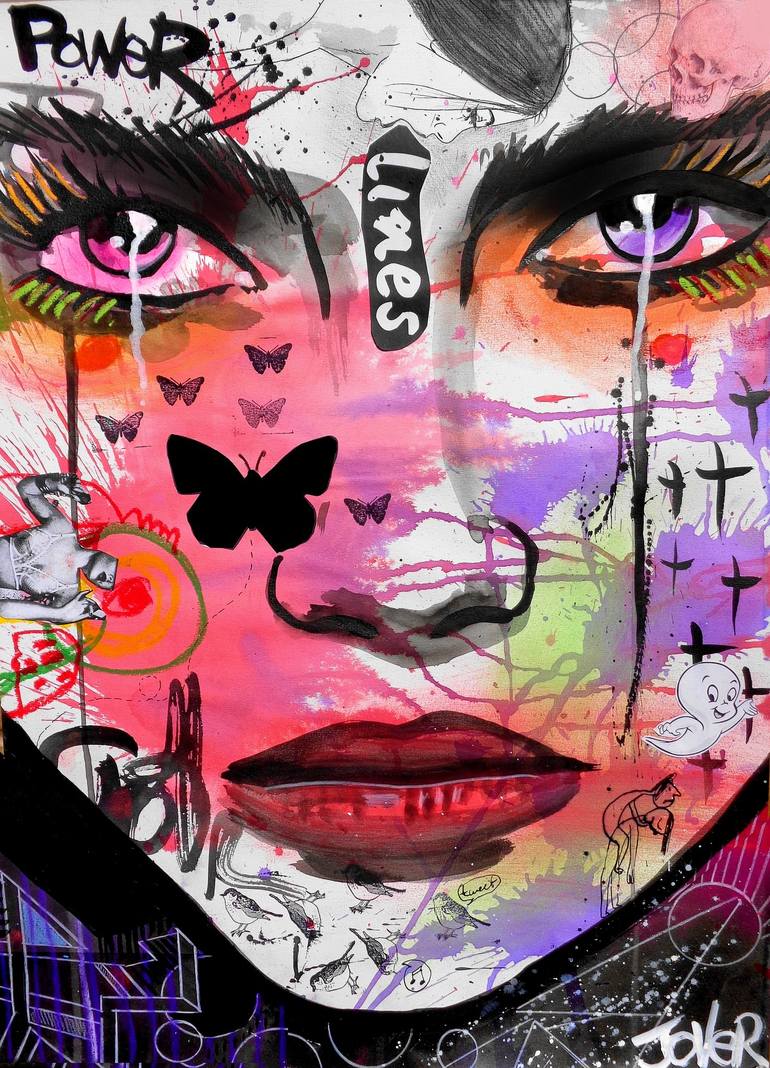 power lines Drawing by LOUI JOVER | Saatchi Art