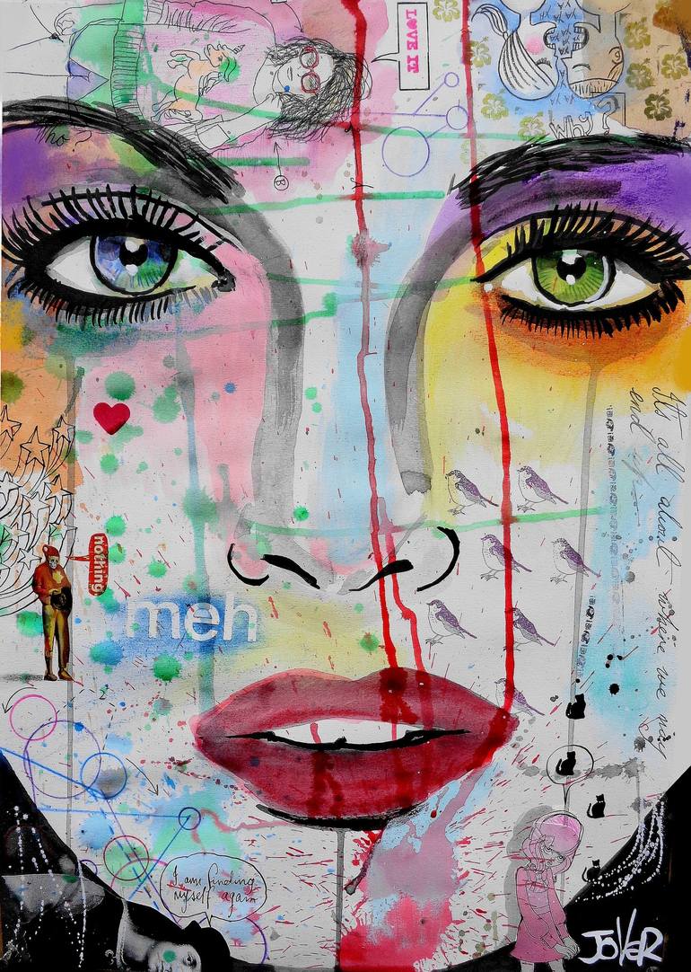 meh Drawing by LOUI JOVER | Saatchi Art