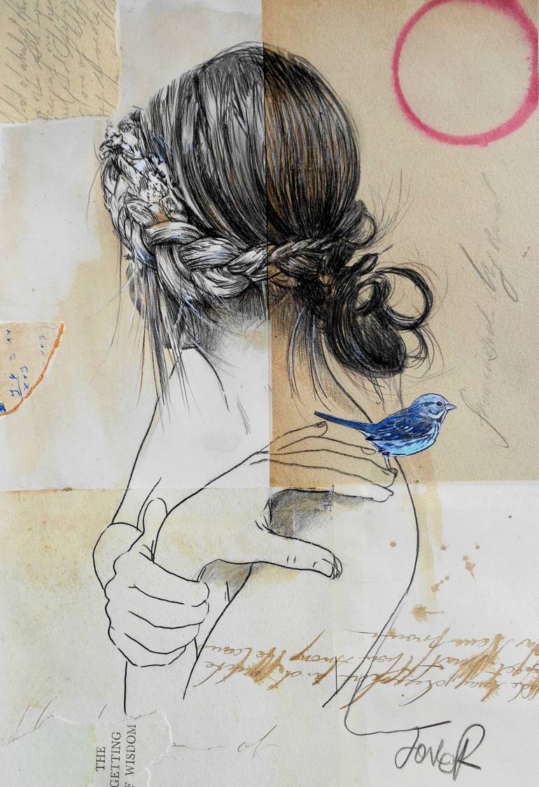 the getting of wisdom Drawing by LOUI JOVER | Saatchi Art