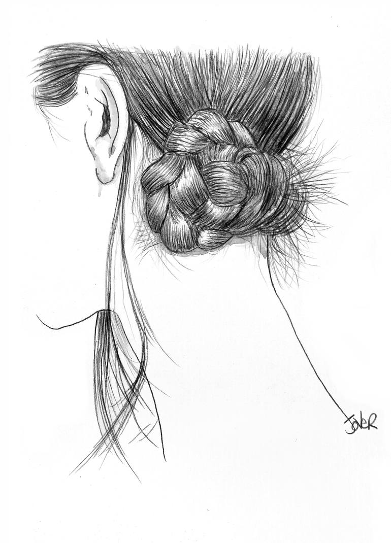 hair study #1... (SOLD)) Drawing by LOUI JOVER | Saatchi Art