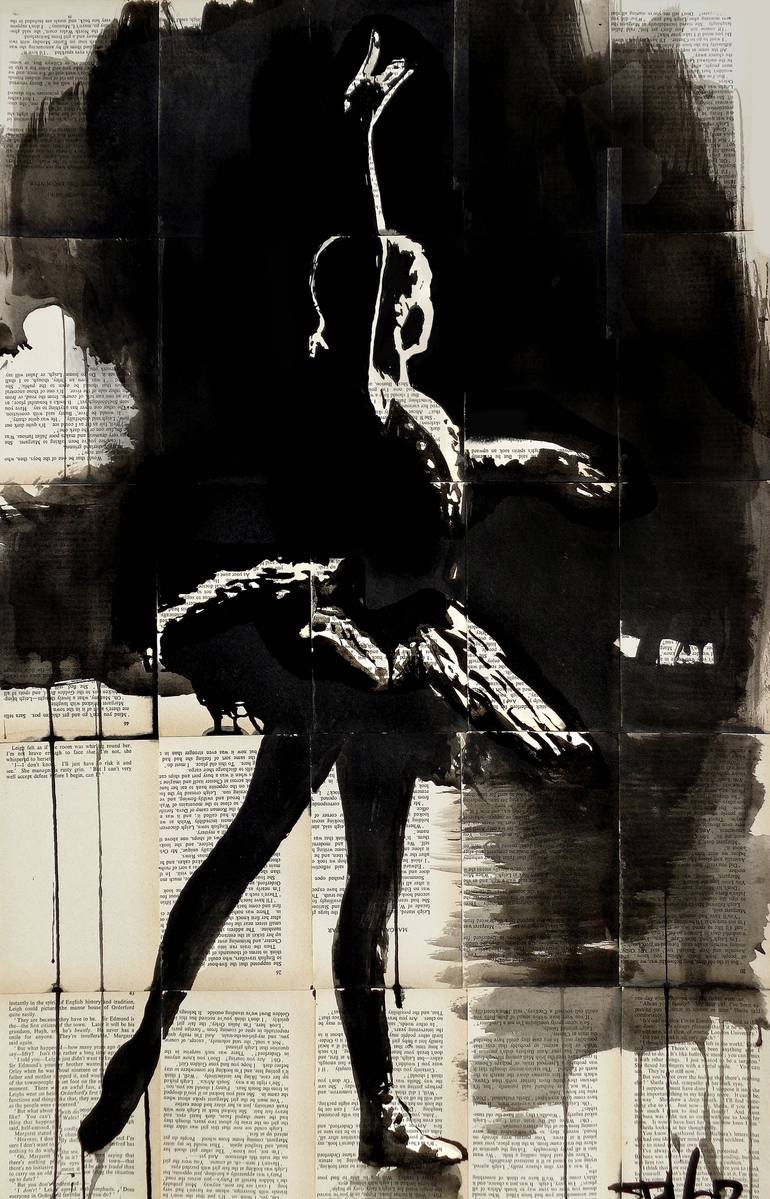 cygnet Drawing by LOUI JOVER | Saatchi Art