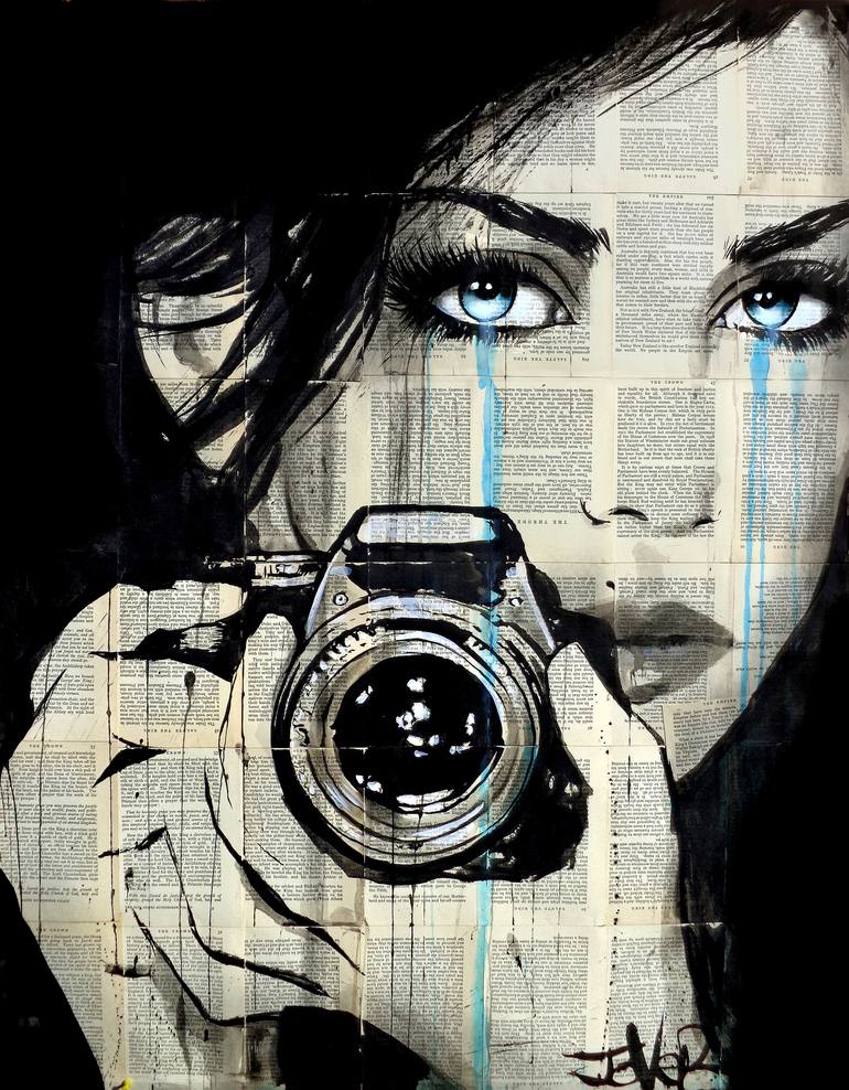 caught Drawing by LOUI JOVER | Saatchi Art
