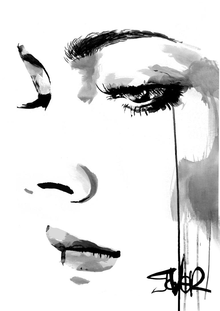 breathe Drawing by Loui Jover | Saatchi Art