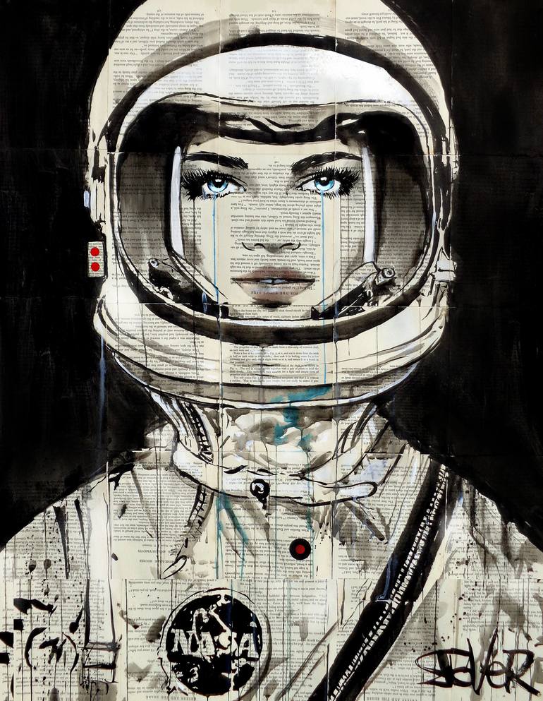 cosmos Drawing by LOUI JOVER | Saatchi Art