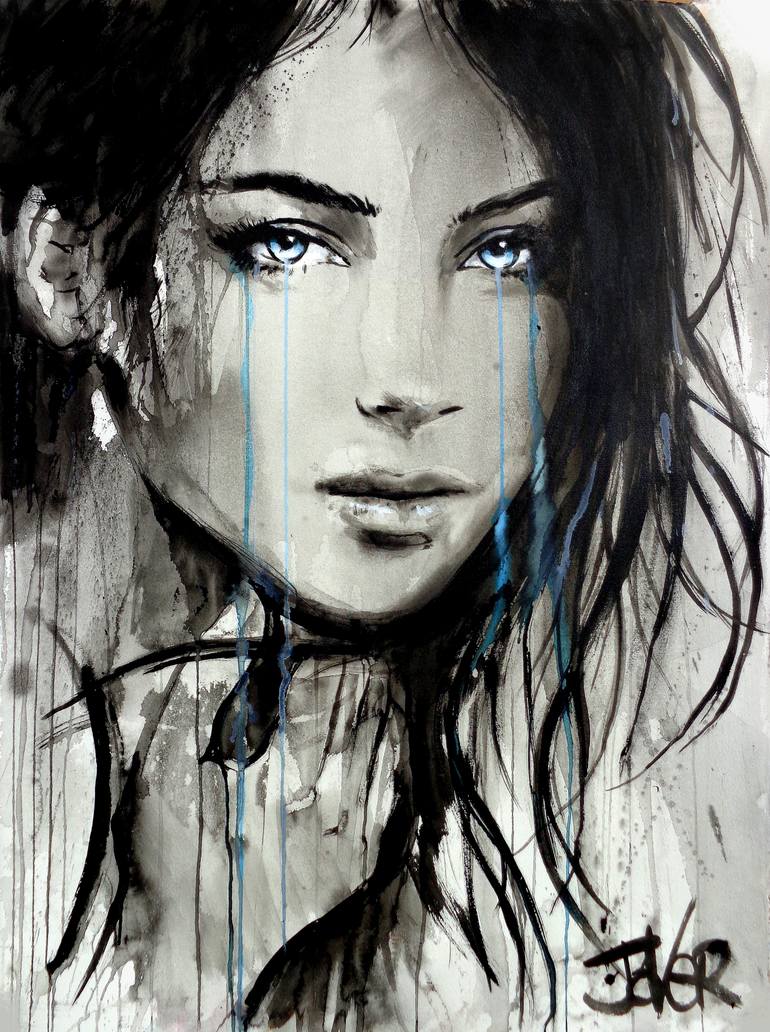suddenly sometime Drawing by LOUI JOVER | Saatchi Art