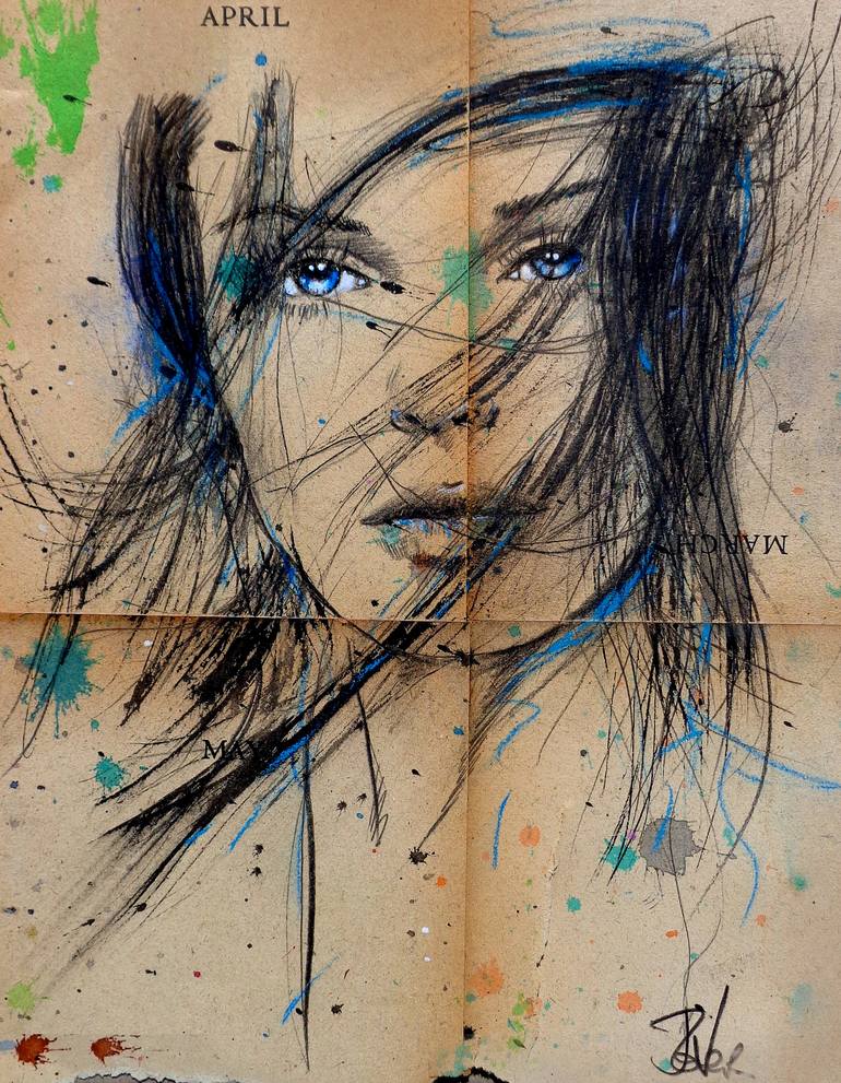 april march Drawing by LOUI JOVER | Saatchi Art