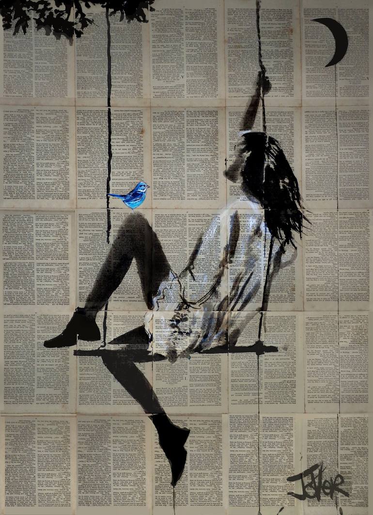 contemplation and hope Drawing by LOUI JOVER | Saatchi Art