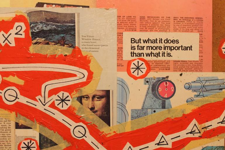 Da Vinci to Modernity: Collage on Newsprint Collage by Horatio Lotuaco ...